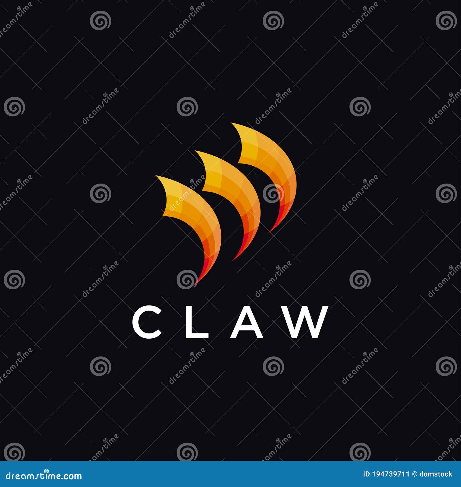 Colorful Claw Logo Icon Vector Stock Vector - Illustration of monster ...