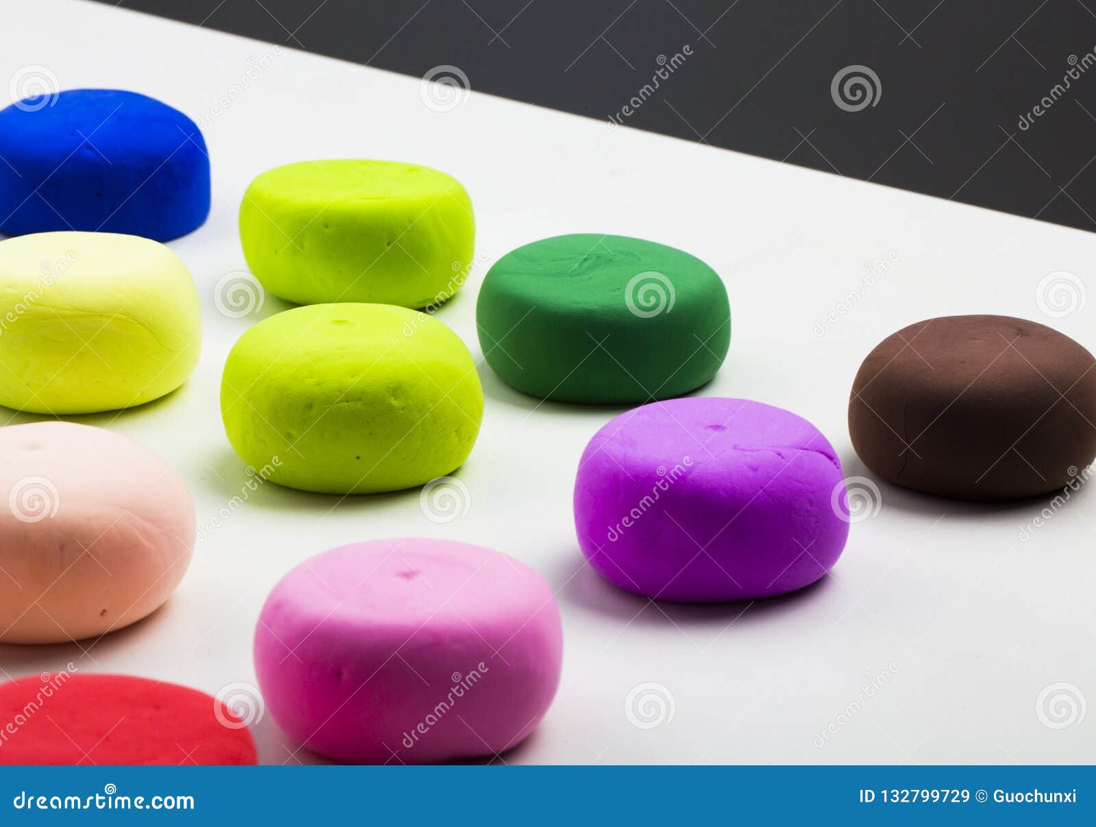 Colorful clay on the table stock image. Image of clay - 132799729