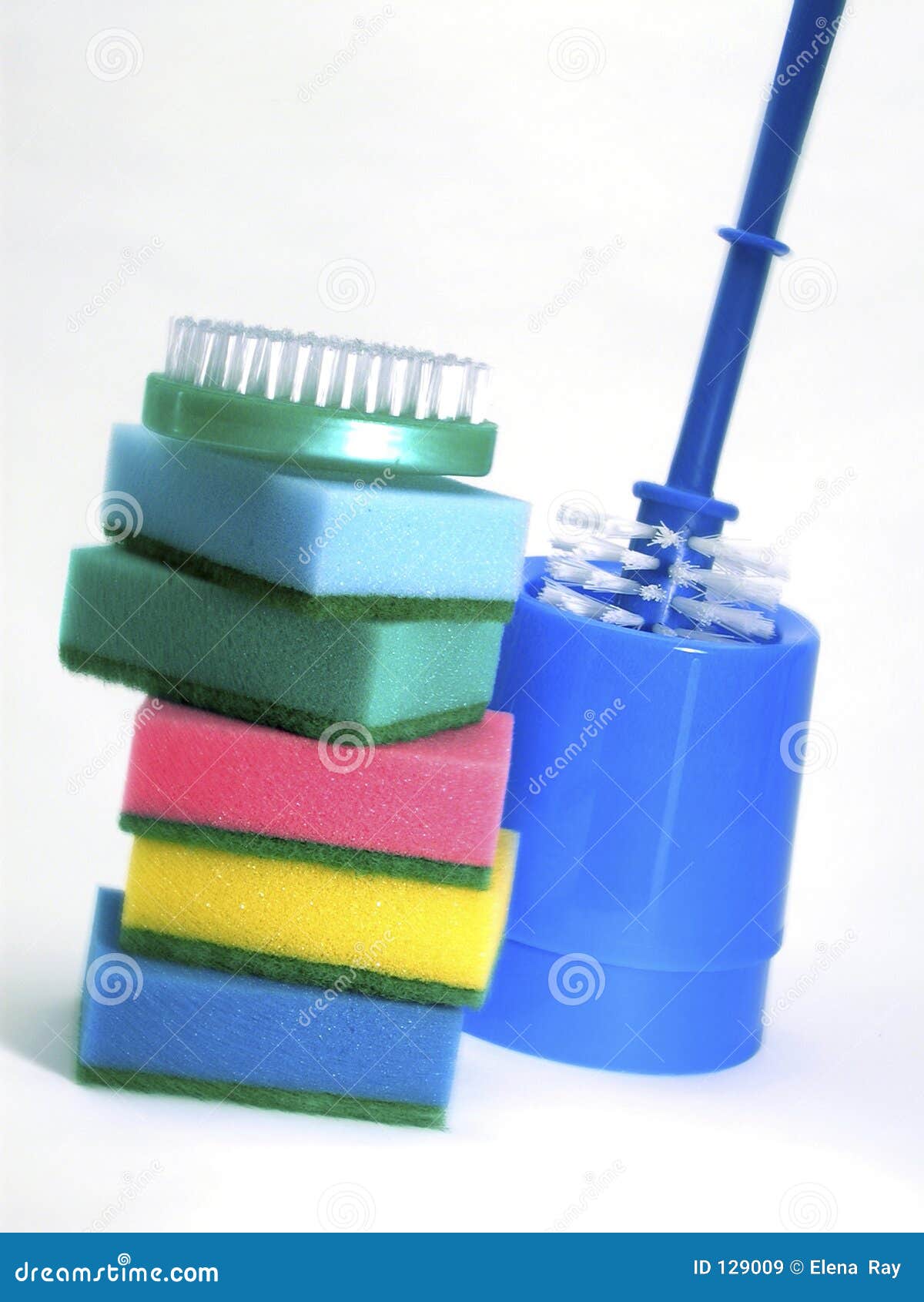 Colorful Cleaning Supplies stock image. Image of background - 129009