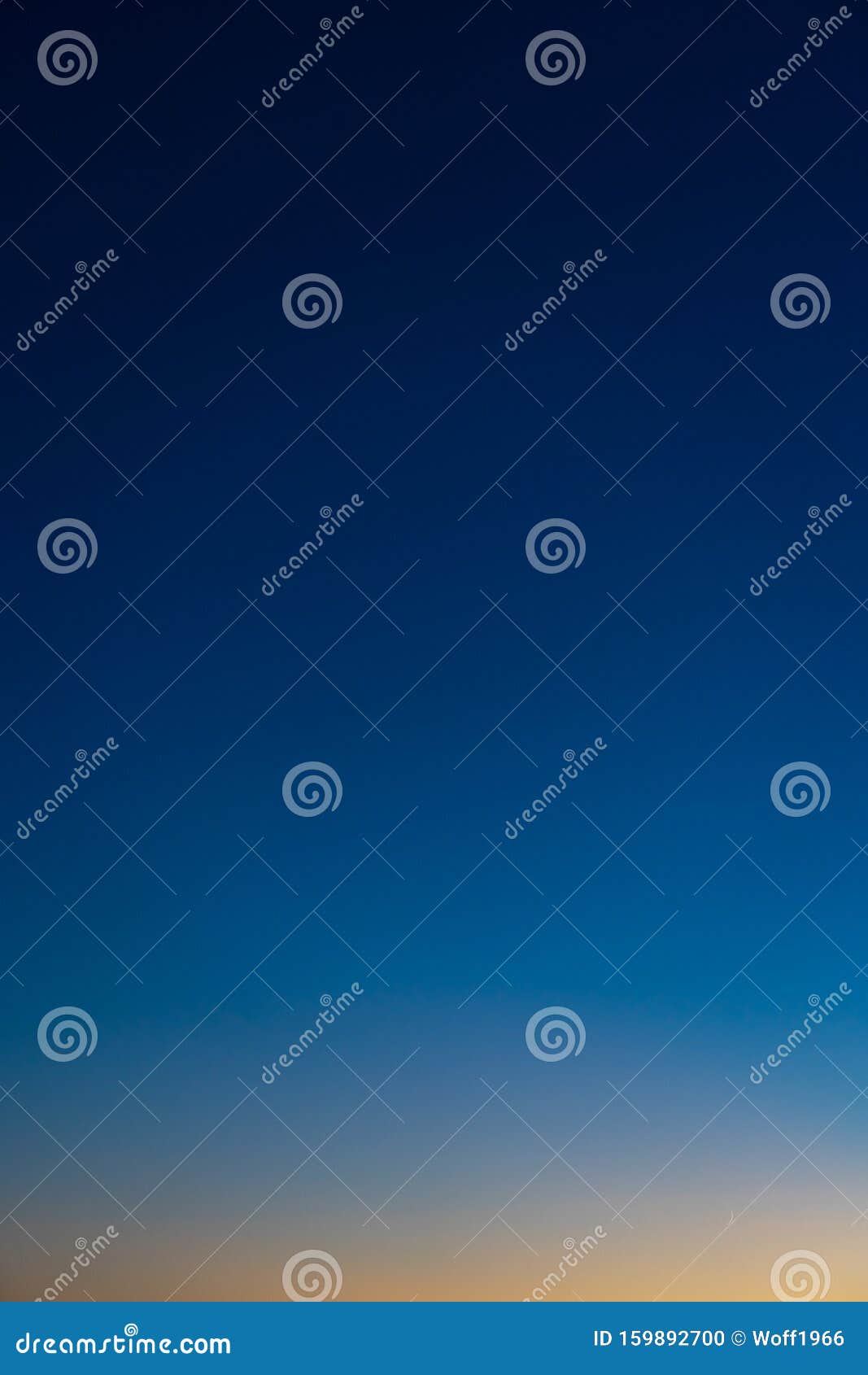 Colorful Clear Sky with No Clouds at Dusk after Sunset Stock Photo ...