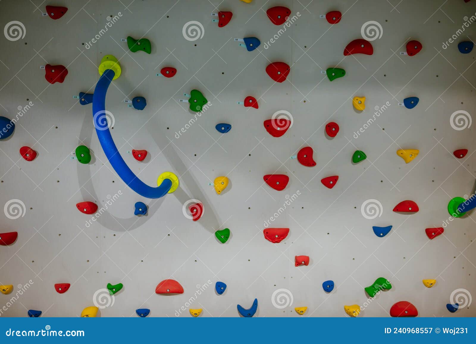 Colorful Climbing Wall for Small Children in Different Patterns Stock ...
