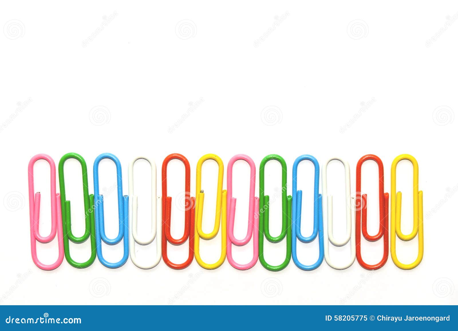 Colorful clips isolated stock image. Image of background - 58205775
