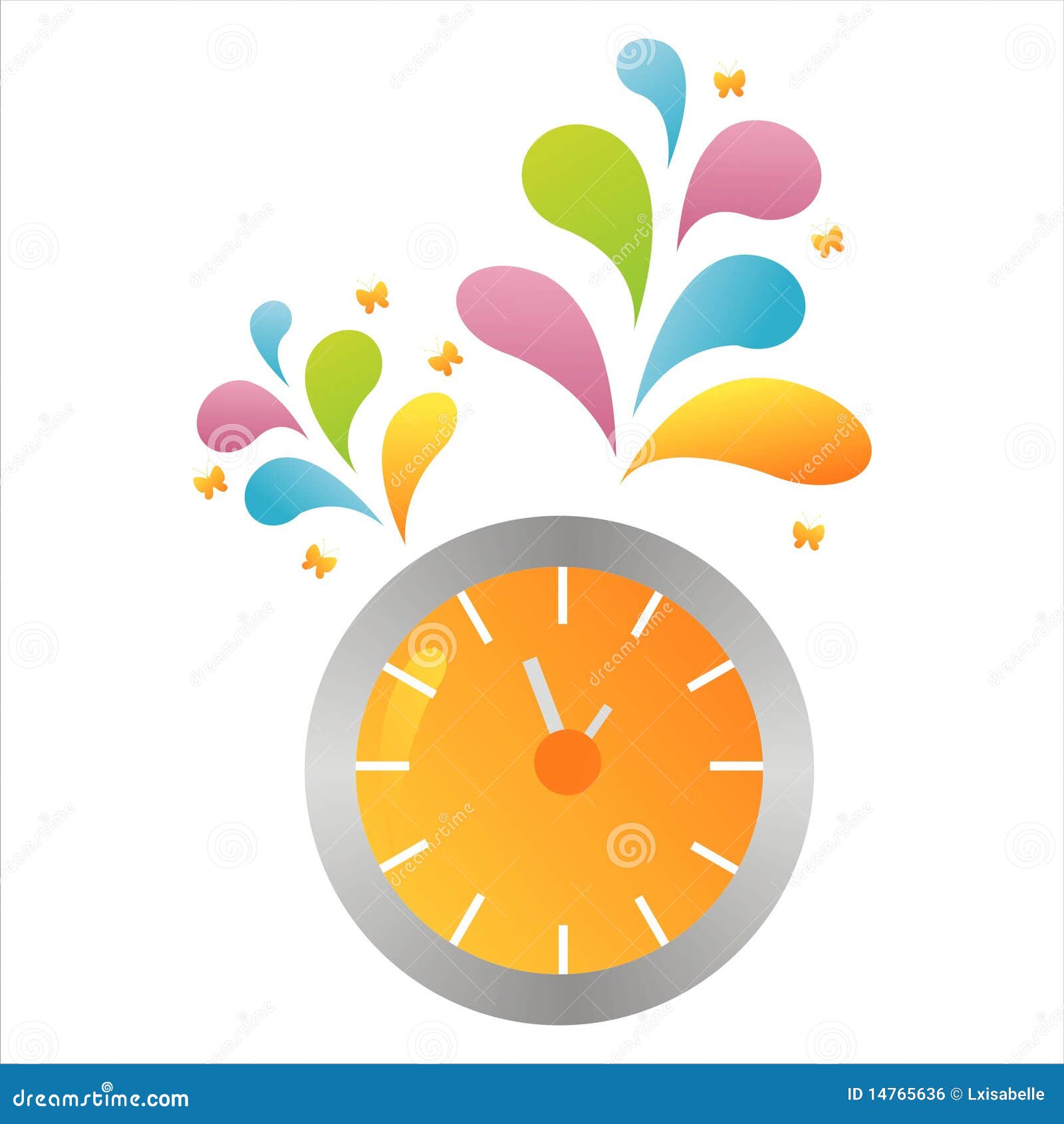 Colorful Clock Faces Vintage Modern Parts Index Dial Watch Arrows ...