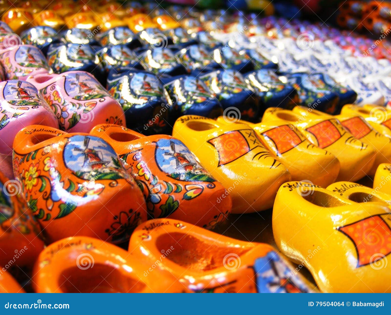 Colorful clogs stock photo. Image of standing, fashion - 79504064