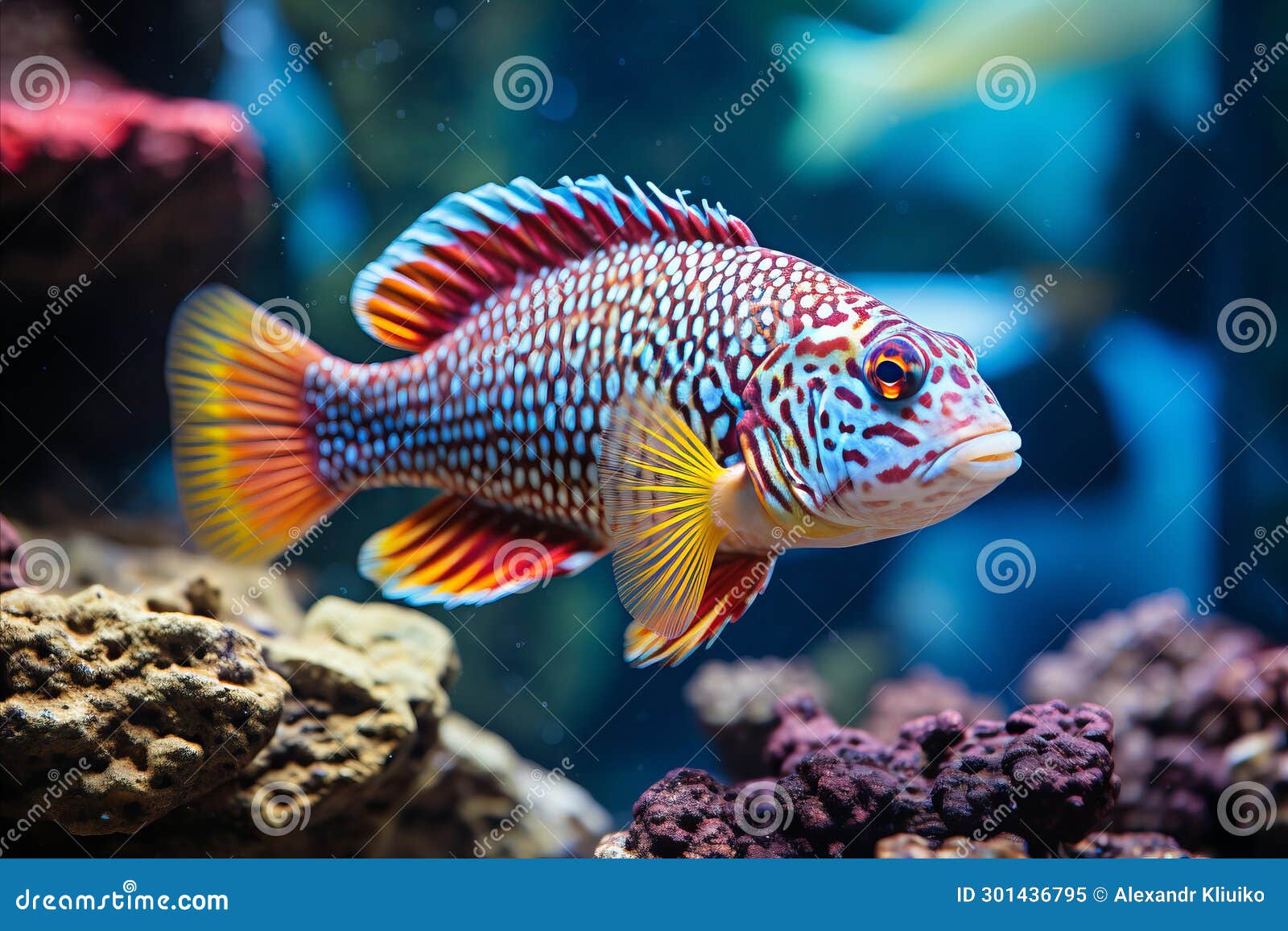 Colorful Close-Up. a Diverse Array of Vibrant Fish Species in the ...
