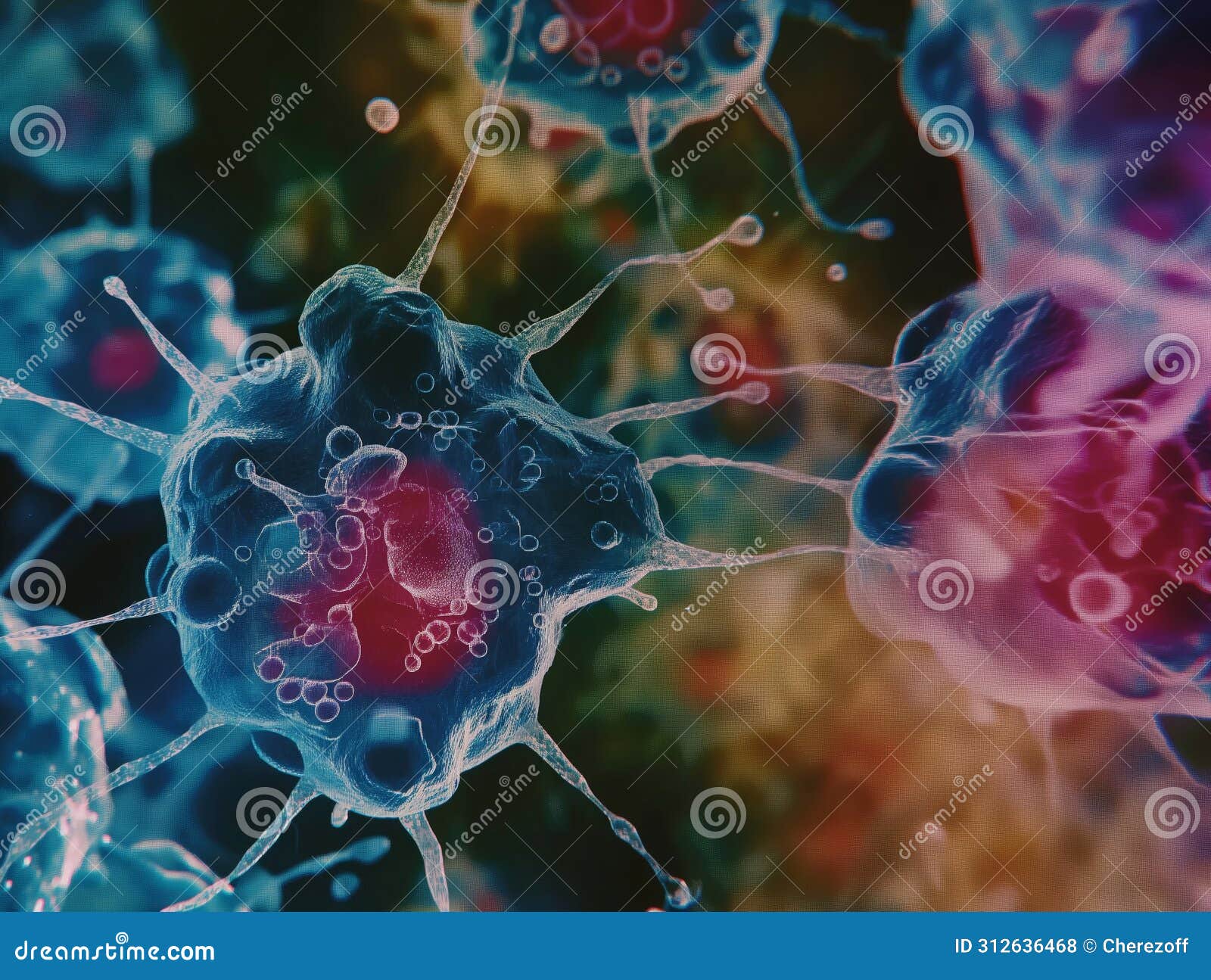 Microscopic View of Pathogens Stock Photo - Image of biochemistry ...