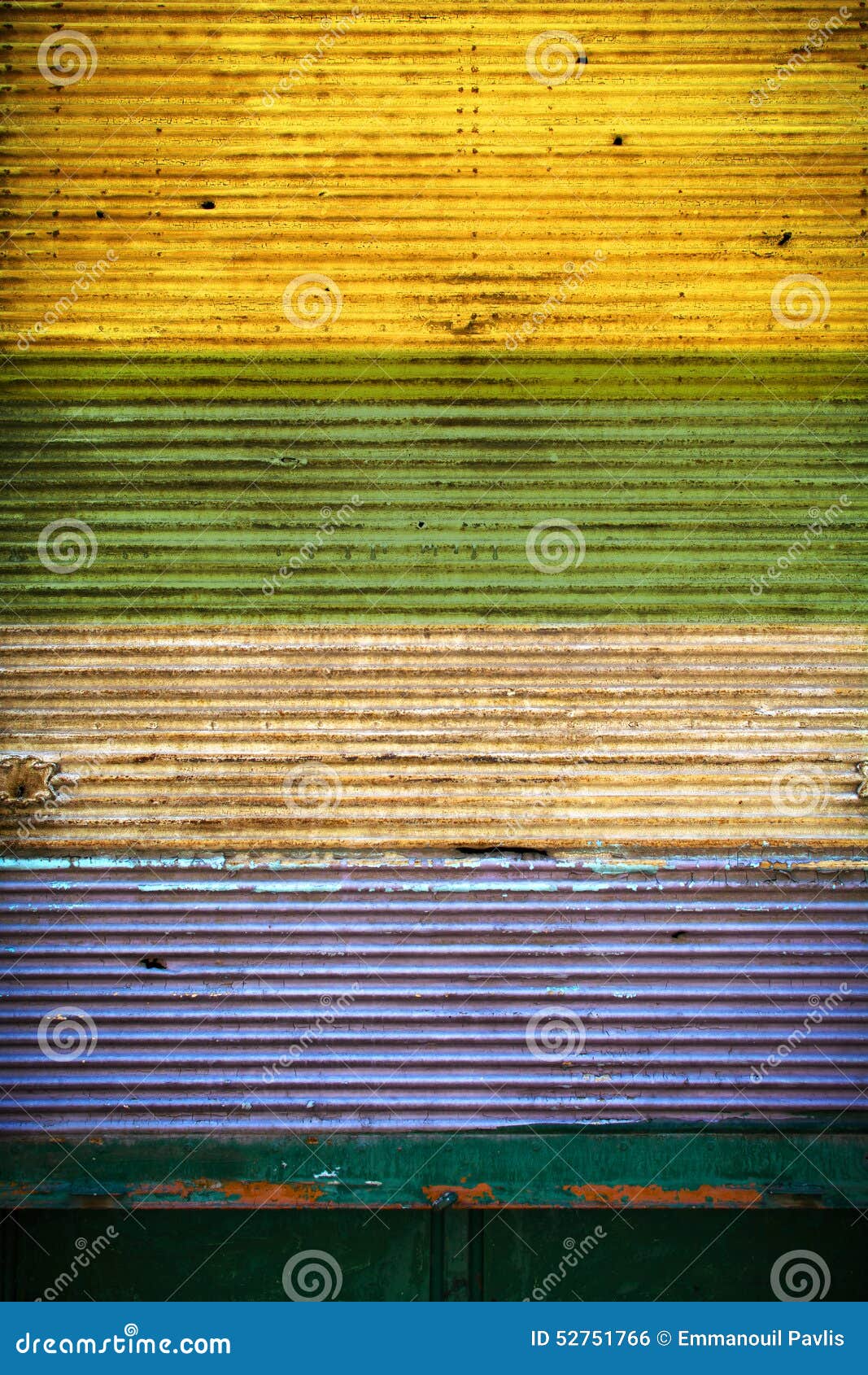 Colorful closed shutter stock photo. Image of design - 52751766