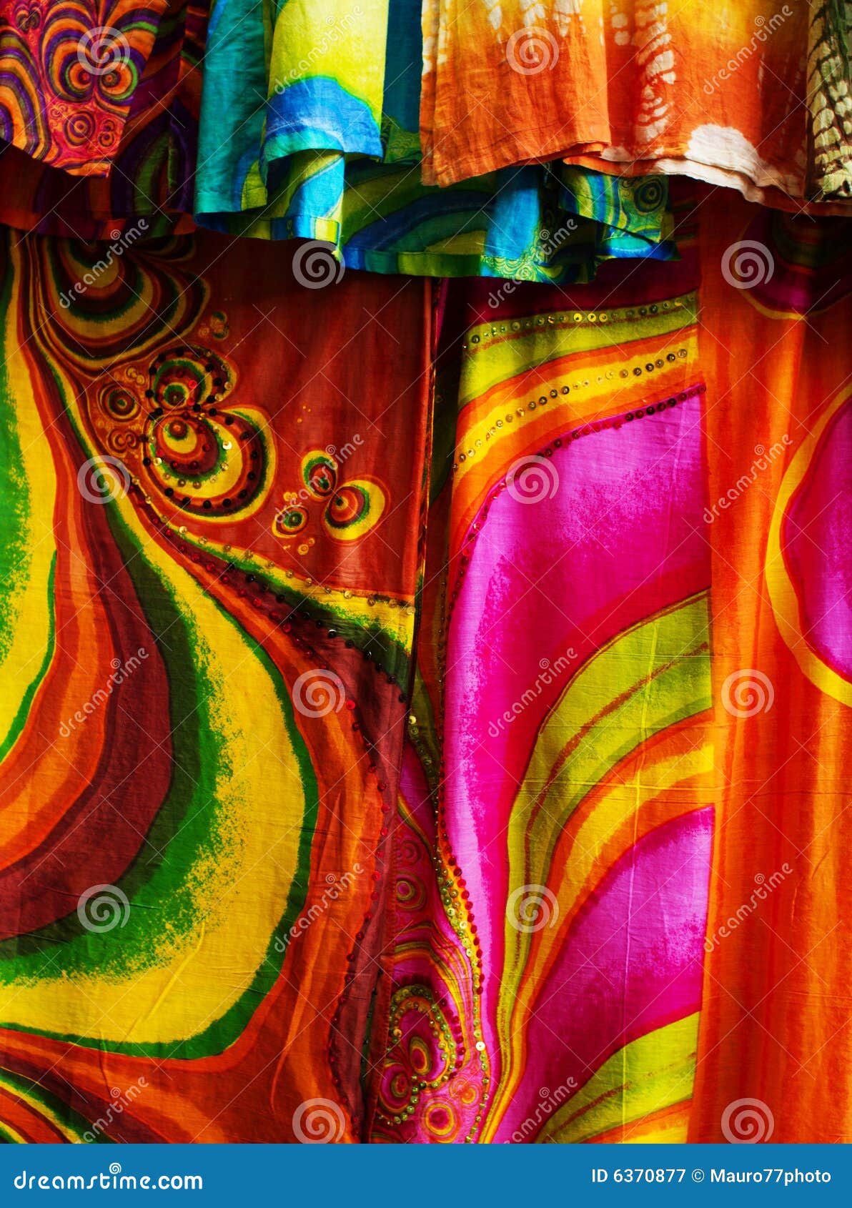 Colorful cloth stock image. Image of rich, dress, bright - 6370877
