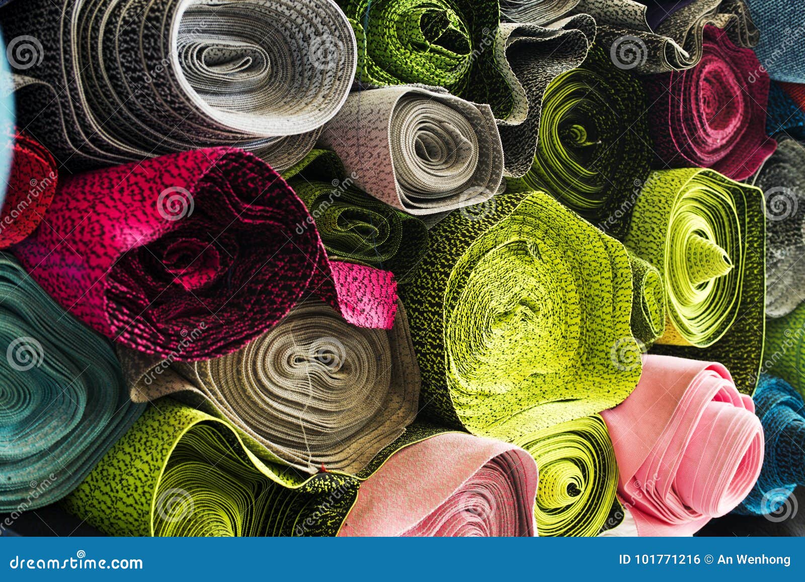 Colorful cloth Samples stock photo. Image of east, purple - 101771216