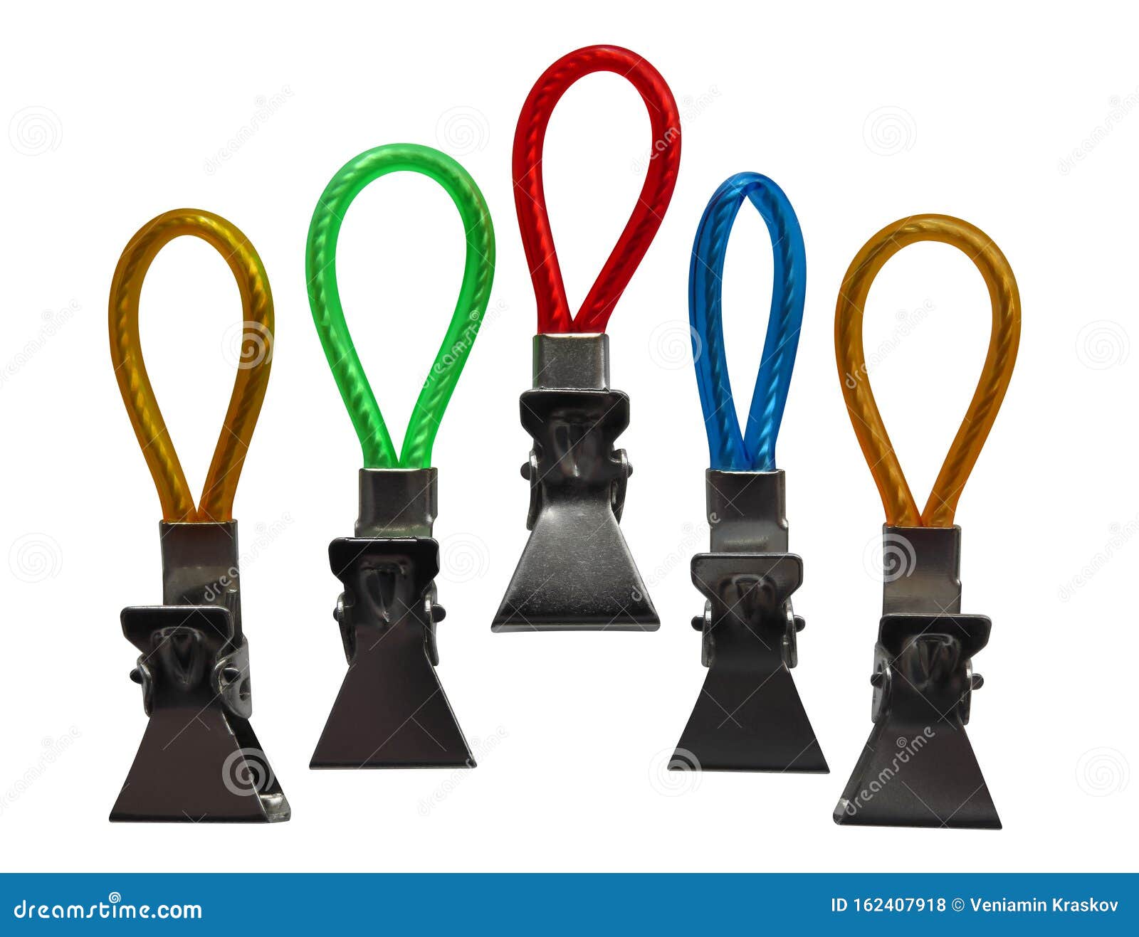 Colorful Clothespins Isolated Stock Photo - Image of group, isolated ...