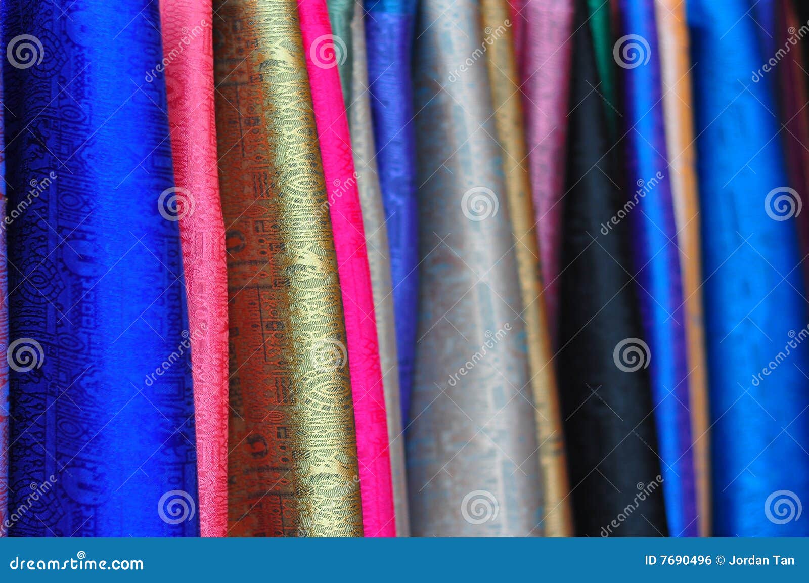Colorful Cloths with Woven Patterns Stock Photo - Image of cloth ...