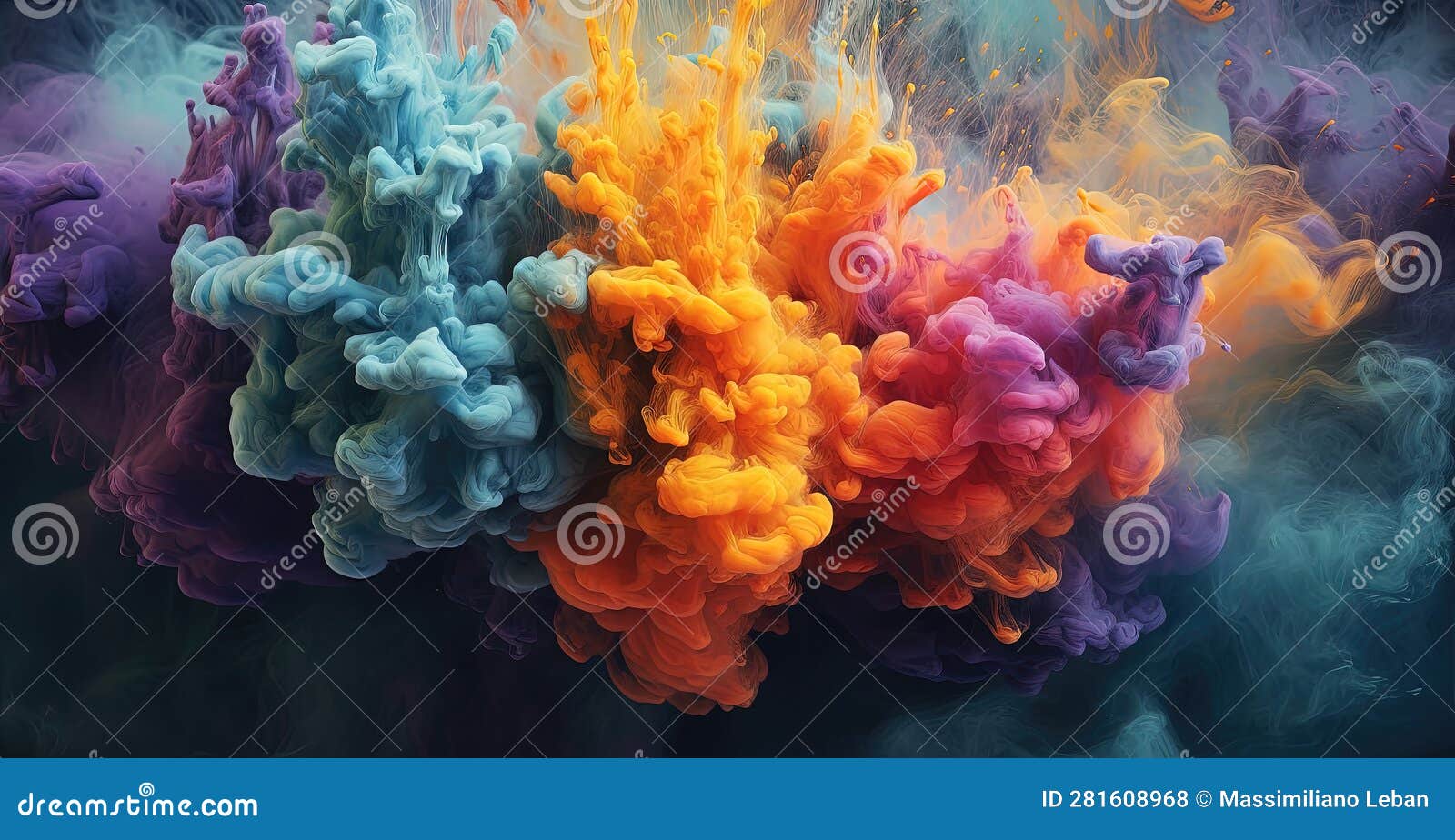 Colorful Cloud Illustration Stock Illustration - Illustration of liquid ...