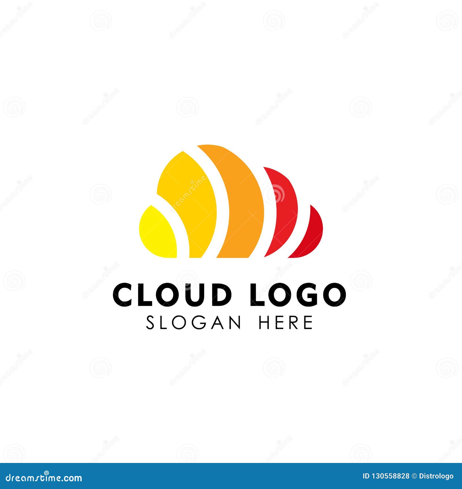 Colorful Cloud Logo Design Template Stock Vector - Illustration of ...