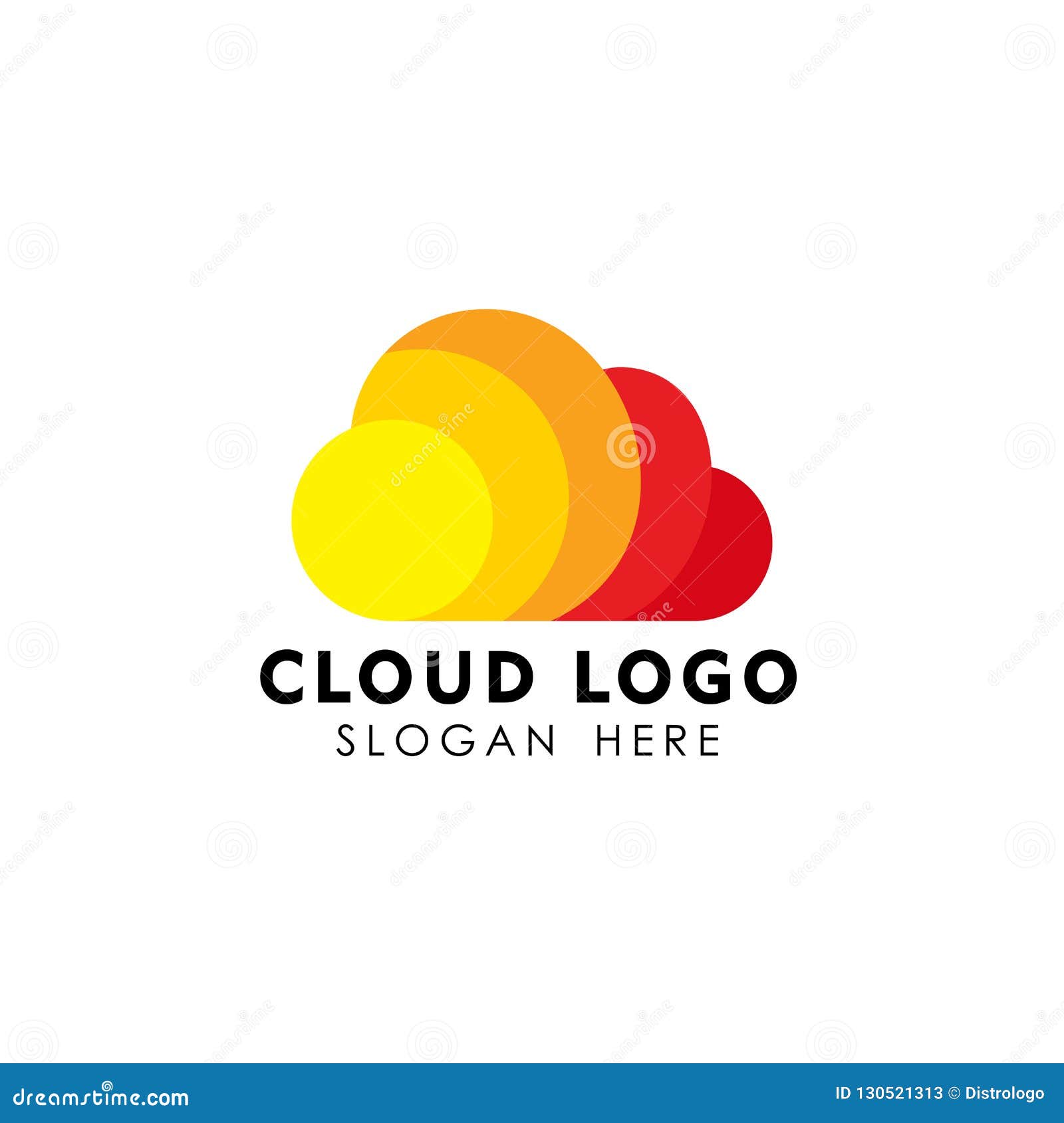 Colorful Cloud Logo Design Template Stock Vector - Illustration of ...