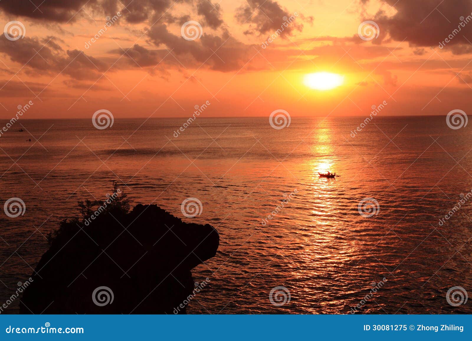 Clean sky and sunset stock image. Image of reflect, contrast - 30081275