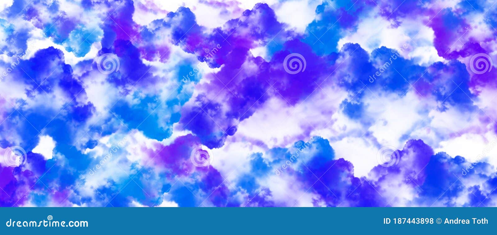 Colorful Clouds Background for Your Webdesign Work Stock Illustration ...
