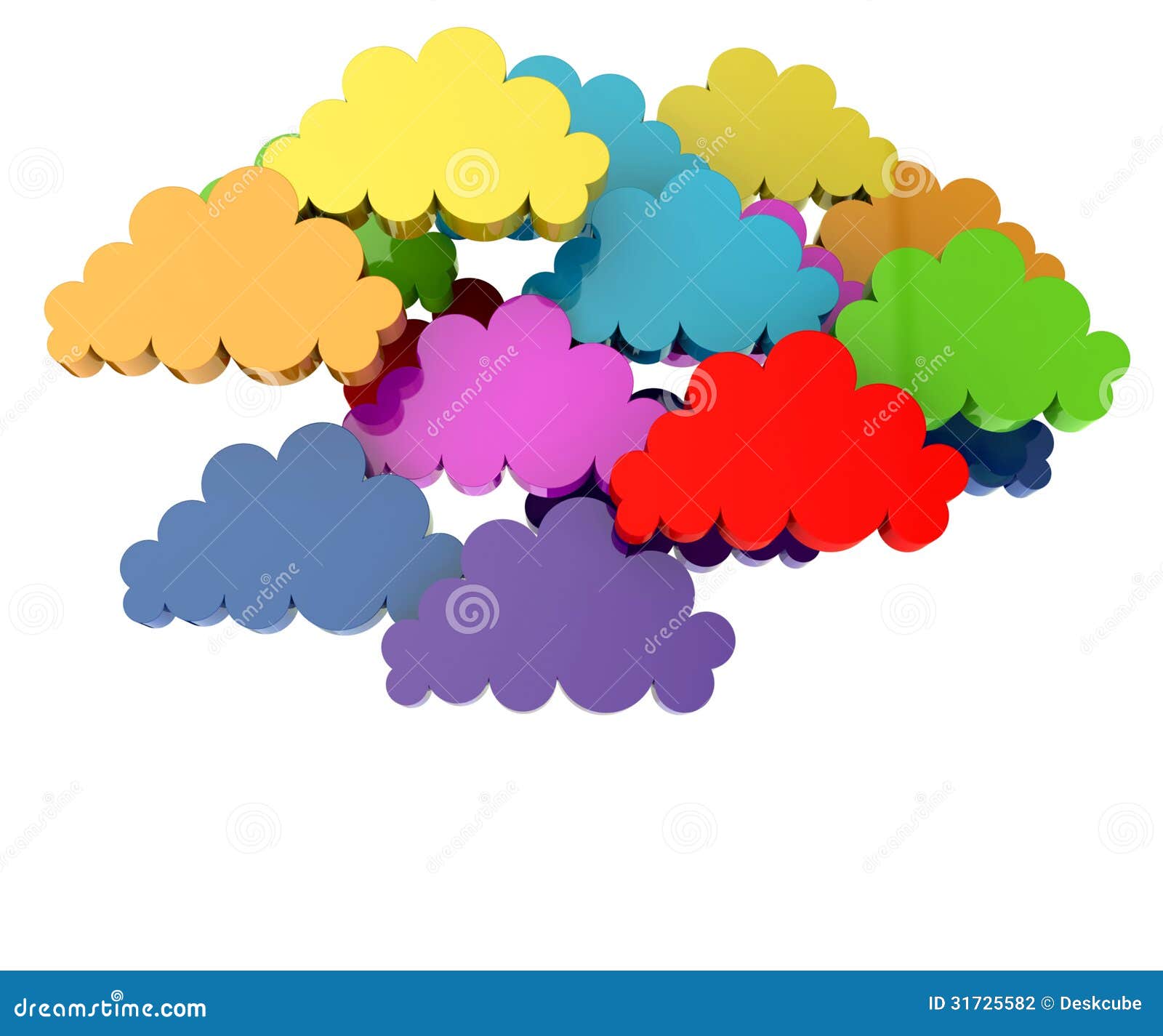 Colorful clouds stock illustration. Illustration of wind - 31725582