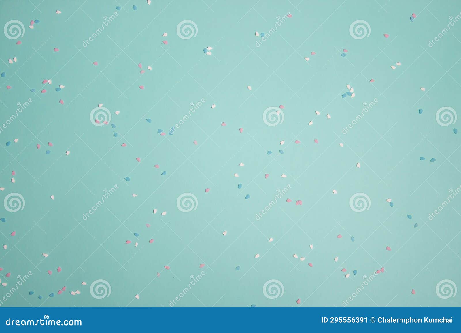 Colorful Clouds on Mint Color, Use for a Background and Copy Space ...