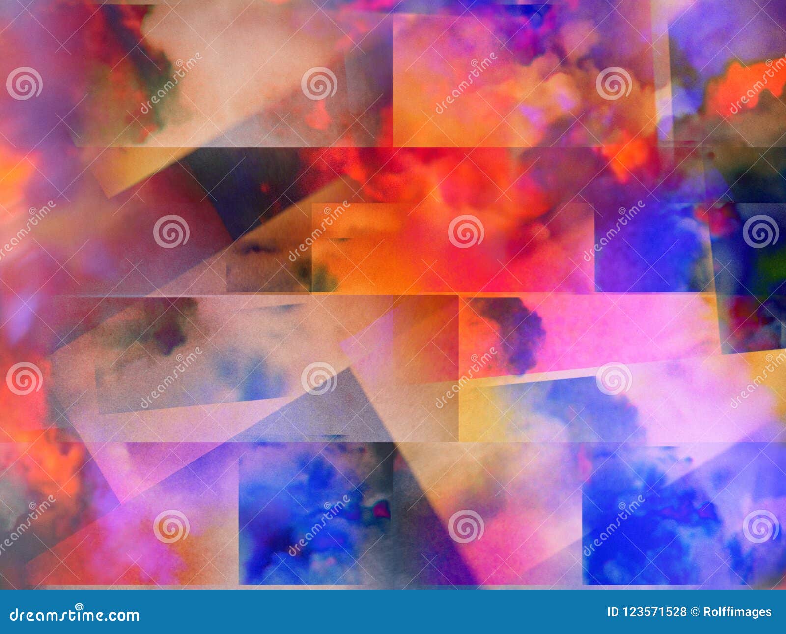 Colorful abstract clouds stock illustration. Illustration of orange ...