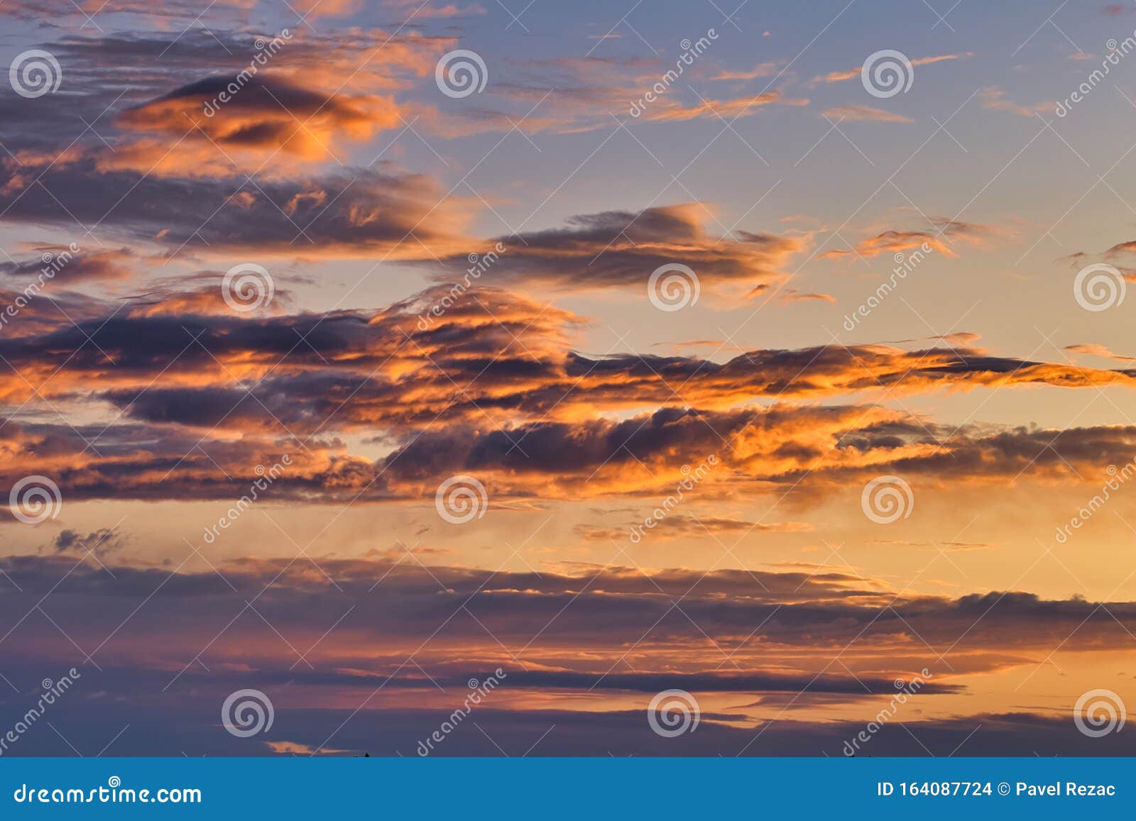 Colorful clouds in the sky stock photo. Image of landscape - 164087724