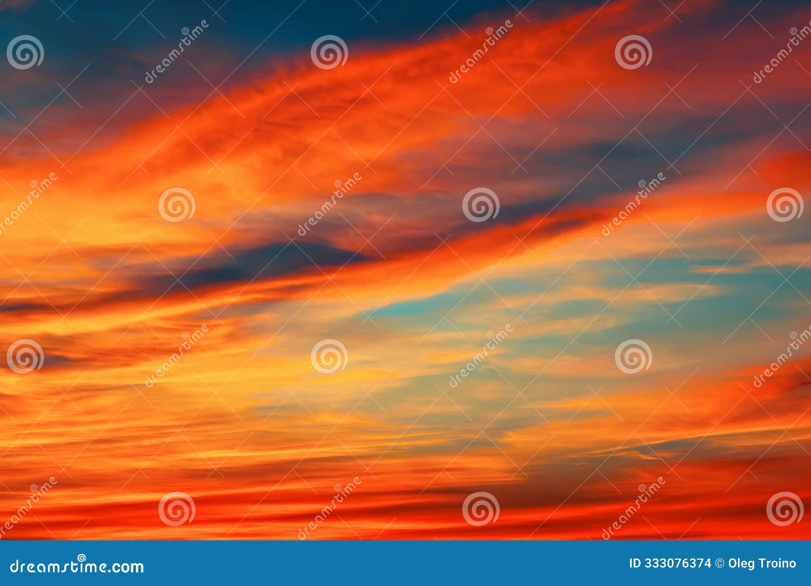 Colorful Clouds in the Sky at Sunset Stock Photo - Image of color ...
