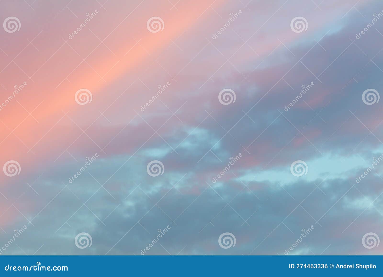 Colorful Clouds in the Sky at Sunset. Stock Photo - Image of morning ...