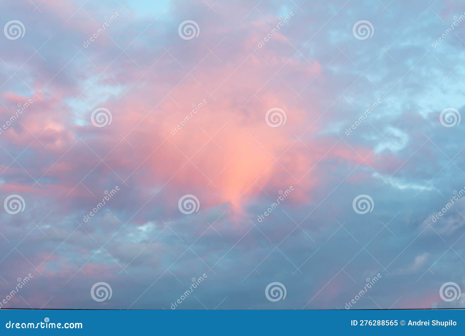 Colorful Clouds in the Sky at Sunset. Stock Image - Image of sunset ...