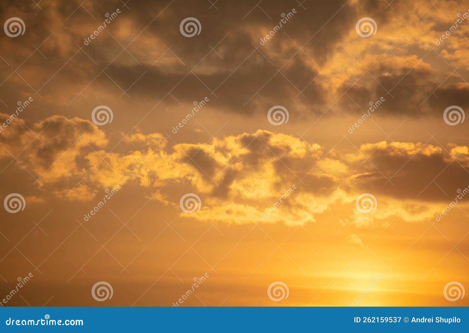 Colorful Clouds at Sunset As Background. Stock Image - Image of ...