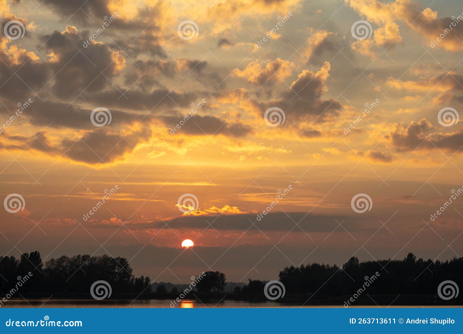Colorful Clouds at Sunset As Background. Stock Image - Image of ...