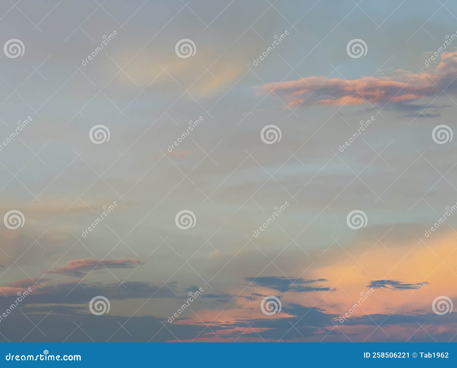 Colorful Cloudscape during the Golden Hour of Sunset Stock Image ...