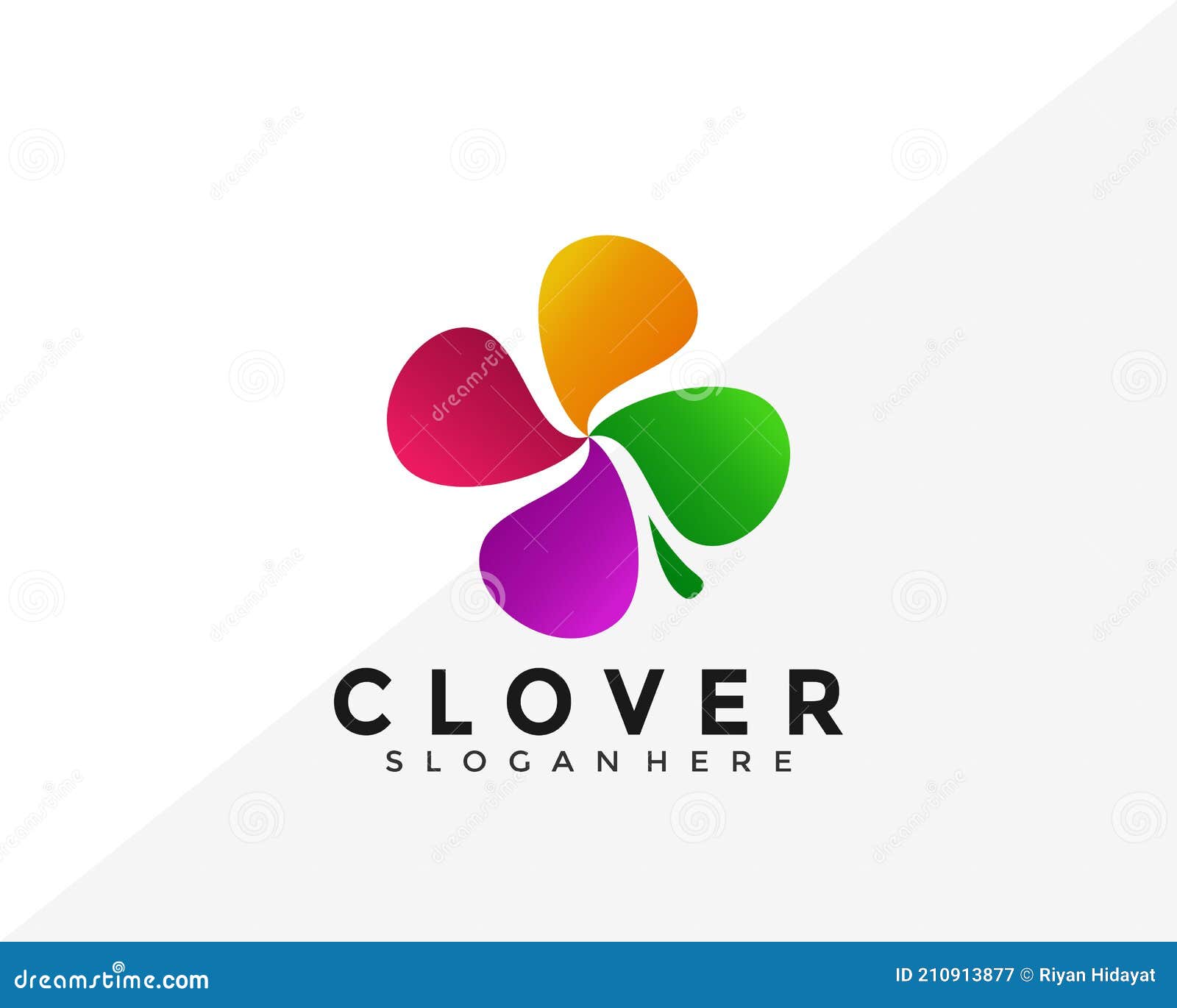 Colorful Clover Logo Design. Creative Idea Logos Designs Vector ...
