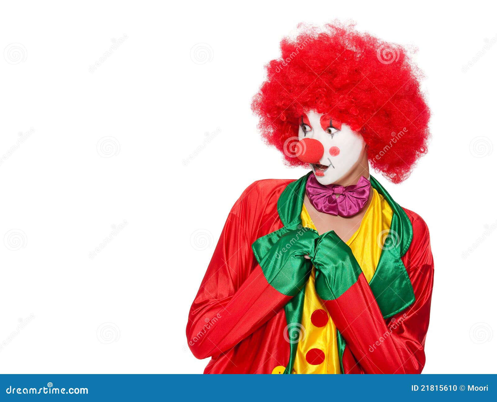 Colorful clown stock photo. Image of performer, theatrical - 21815610