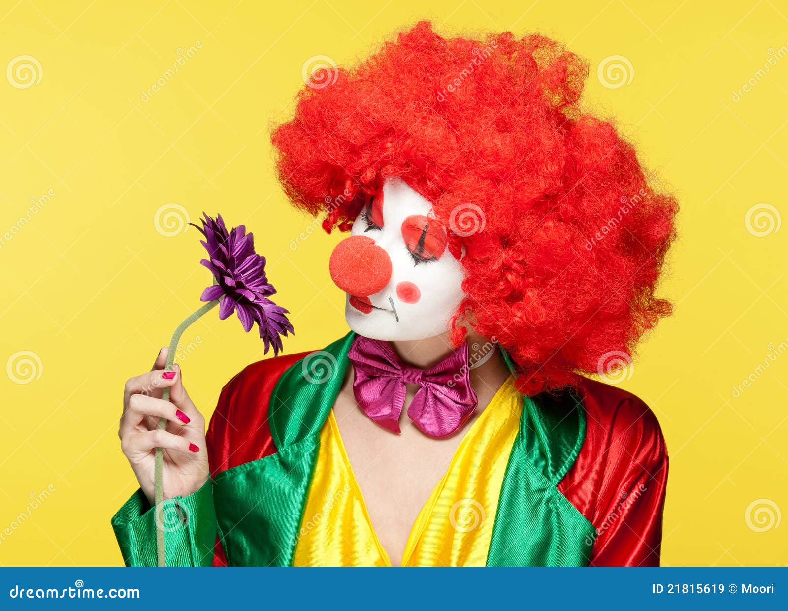 Colorful clown stock image. Image of carnival, flower - 21815619
