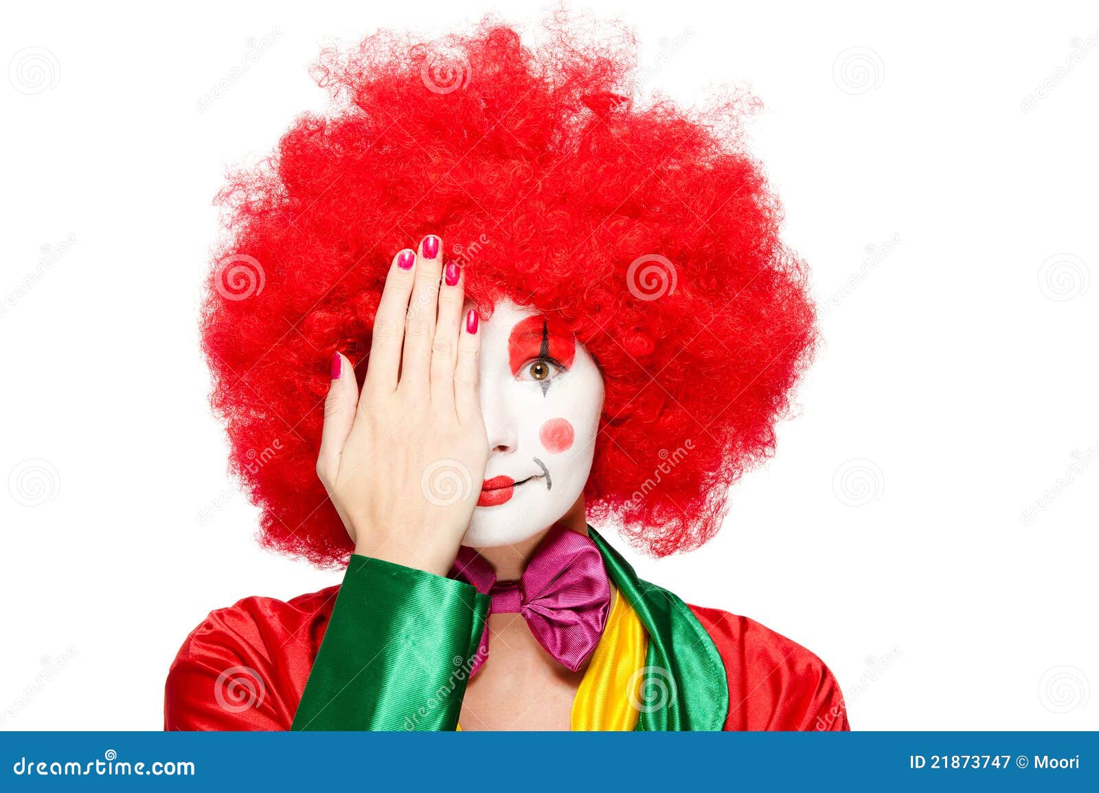 Colorful clown stock image. Image of whiteface, expression - 21873747