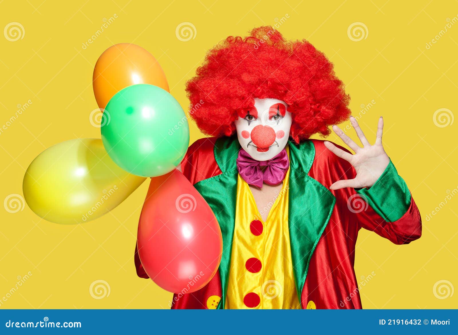 Colorful clown stock photo. Image of balloons, joke, circus - 21916432