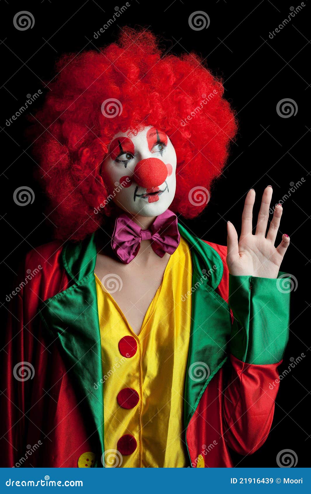Colorful clown stock image. Image of show, makeup, party - 21916439
