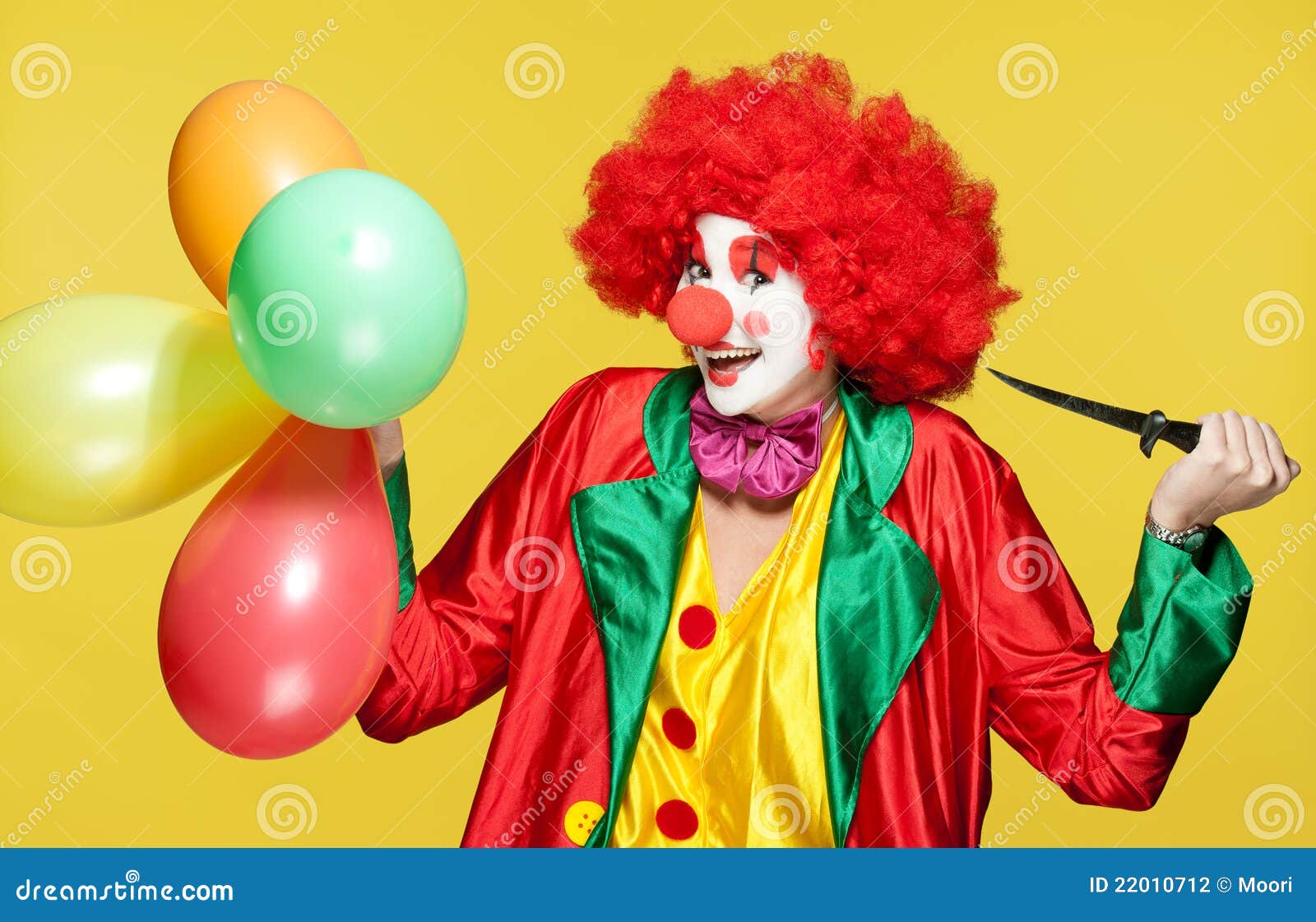 Colorful clown stock photo. Image of entertainmant, expression - 22010712