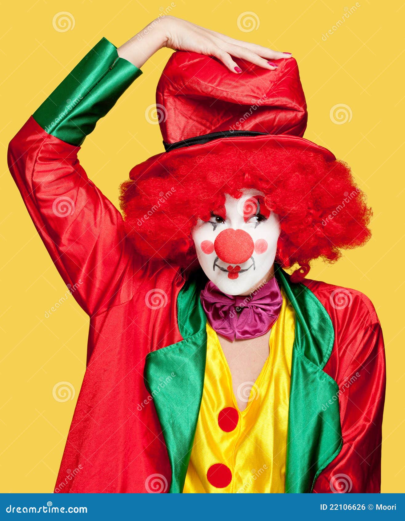 Colorful clown stock photo. Image of performance, funny - 22106626
