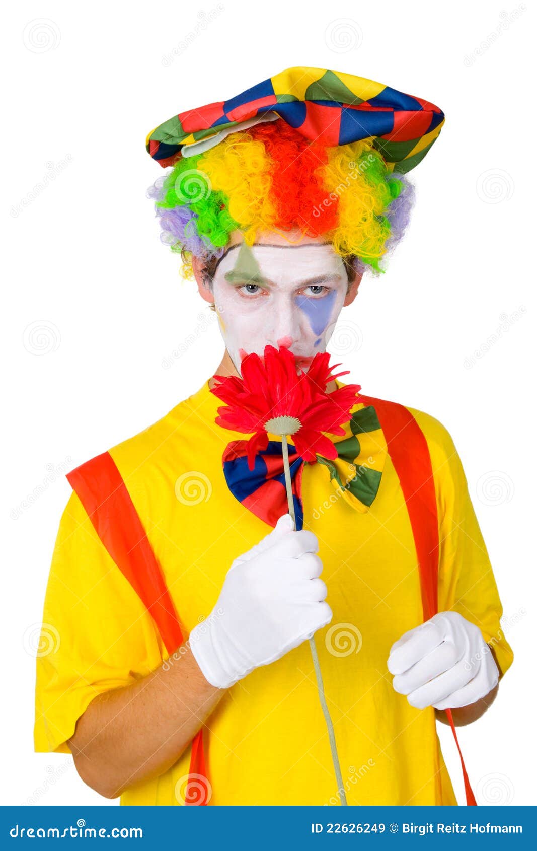 Colorful Clown stock image. Image of silly, white, isolated - 22626249