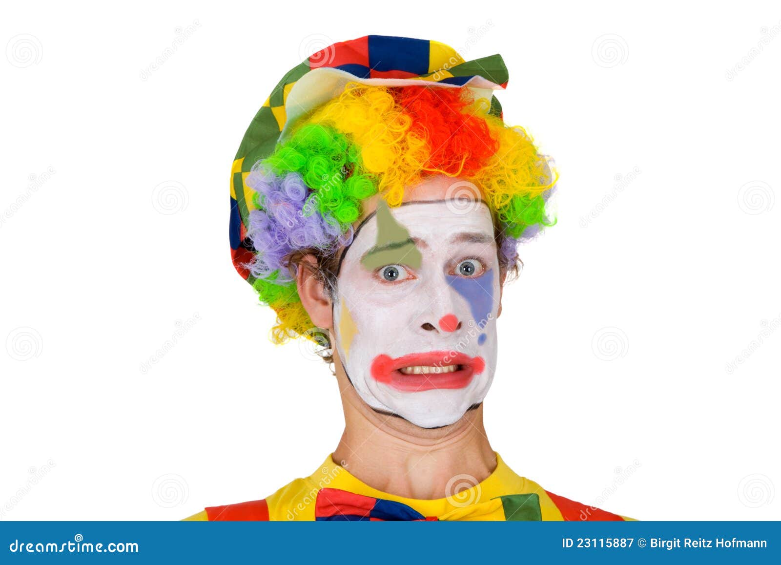 Colorful Clown stock image. Image of funny, isolated - 23115887