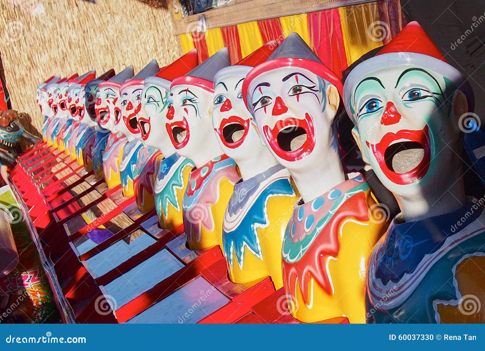 Colorful clowns editorial image. Image of point, rainbow - 60037330