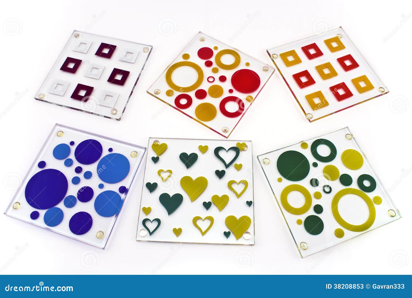 Colorful Coasters for Glass Stock Image - Image of coaster, pure: 38208853