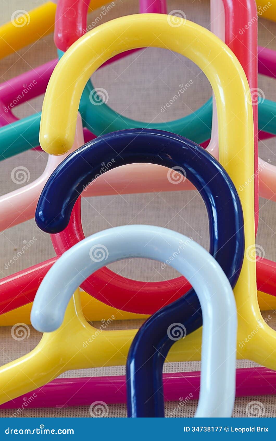 Colorful coat hangers stock image. Image of coat, hanger - 34738177