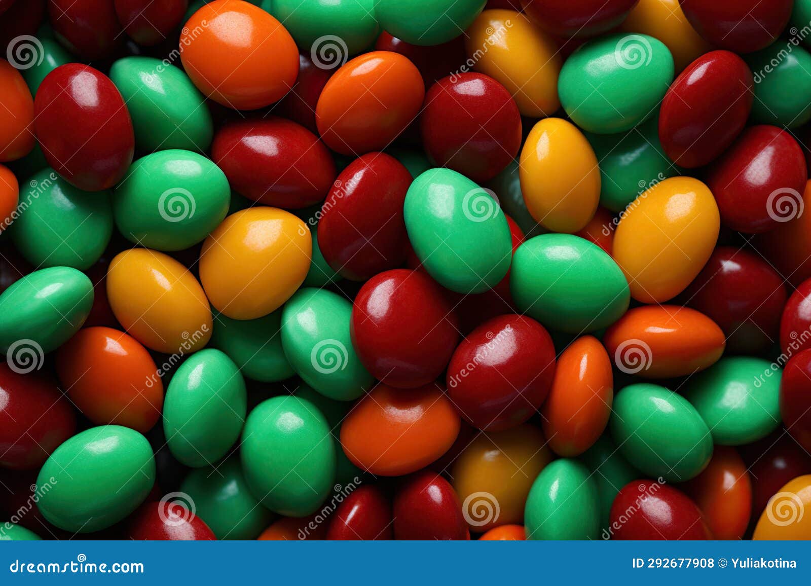 Colorful Coated Candies Background Stock Illustration - Illustration of ...