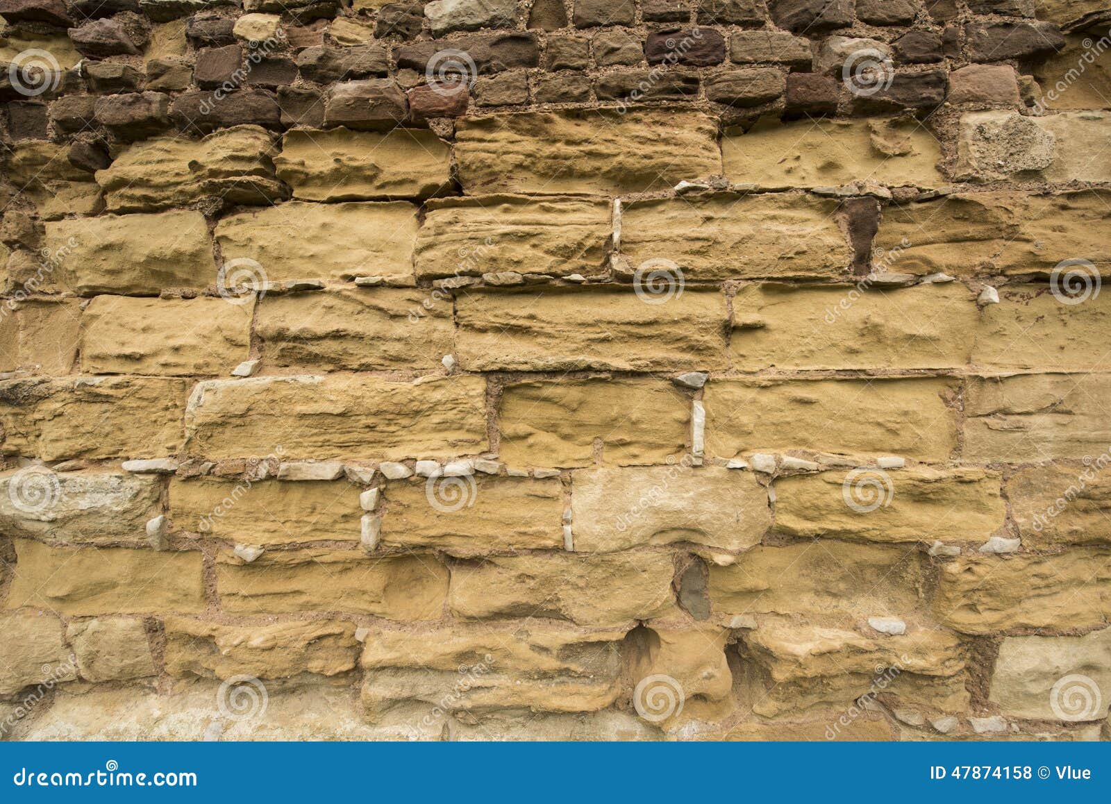 Colorful Cobblestone Brick Walll Stock Photo - Image of repeat ...