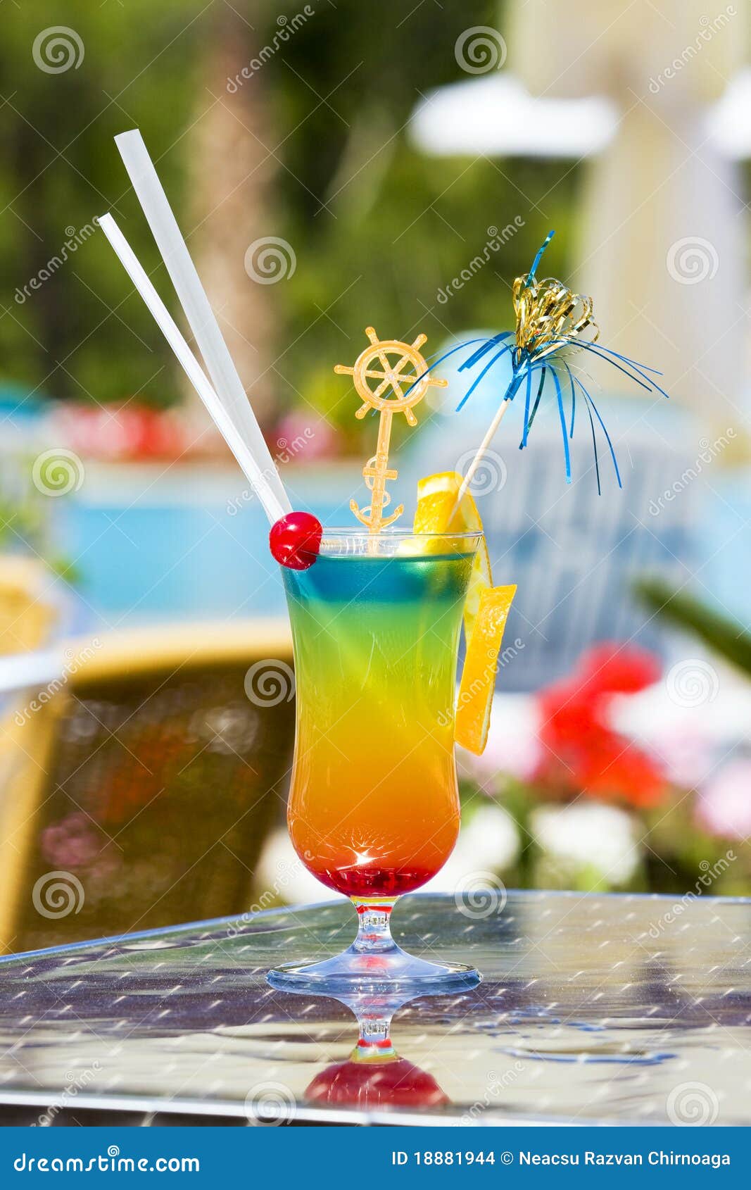 Colorful cocktail stock photo. Image of attractive, refreshing - 18881944