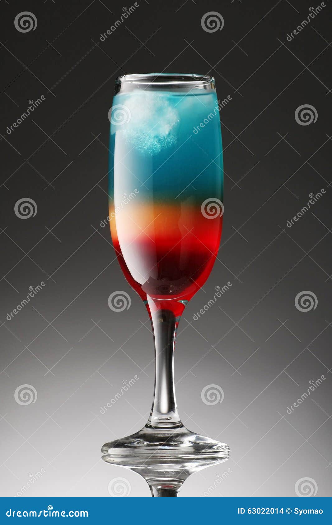 Colorful Cocktail on a Gradient Stock Photo - Image of wine, object ...