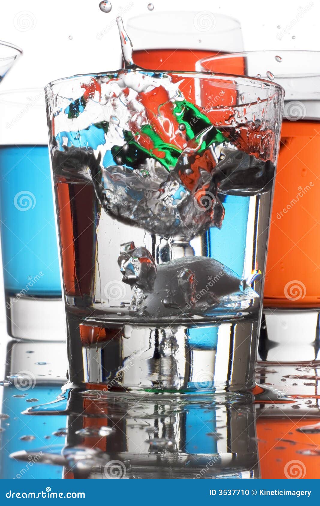 Colorful cocktail splash stock photo. Image of liquor - 3537710
