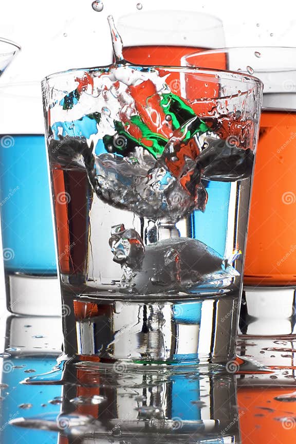 Colorful cocktail splash stock photo. Image of liquor - 3537710