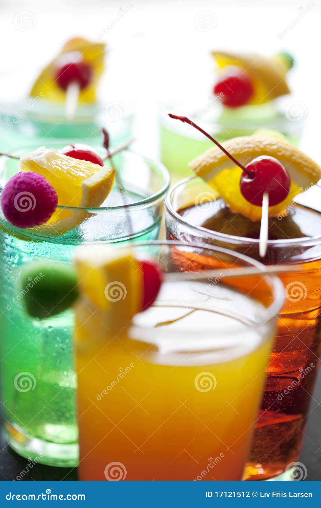 Colorful cocktails stock photo. Image of alcohol, cold - 17121512